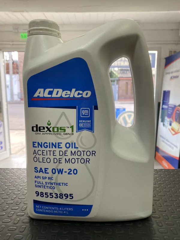 Aceite ACDelco 0w20 Dexos 1 Sintético x 4Lts. - Chevropampa